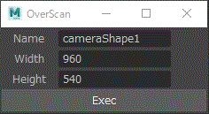 OverScan: OverScan for MAYA